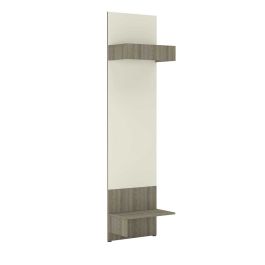 Raft hol Orion, 50x28x191 cm, culoare sonoma/alb, pal - Homelux.ro