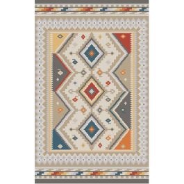 COVOR KILIM, DREPTUNGHIULAR, TRADITIONAL, ROMB, MULTICOLOR, POLIESTER ...