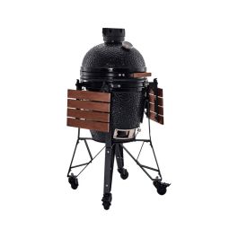 Gratar ceramic Kamado pe carbuni the bastard Classic medium, stand ...