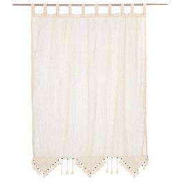 PERDEA CU DANTELA NADINE, 140X180 CM, BUMBAC, CREM - Homelux.ro